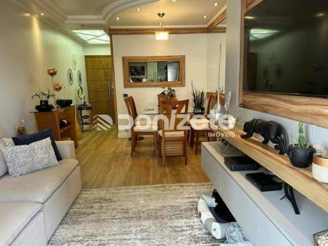 Apartamento 3 dormitórios 1 suíte no Jardim Bela Vista, Santo André | 2 vagas | Porcelanato e Lami
