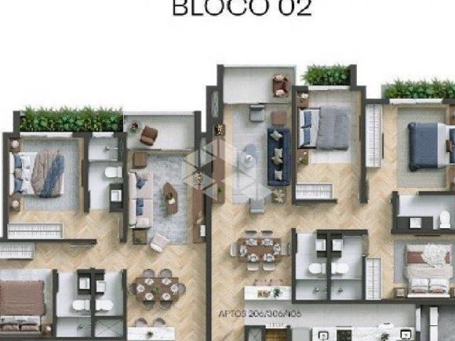 Apartamento 3 dormitórios, 94,34m², 1 vaga, no Centro de Canela