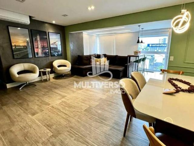 Apartamento 3 dorms 2 suítes em Santos – Ponta da Praia, frente, varanda gourmet