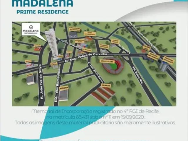Apartamento 3 quartos 1 suite 60m2 madalena andar alto vagão