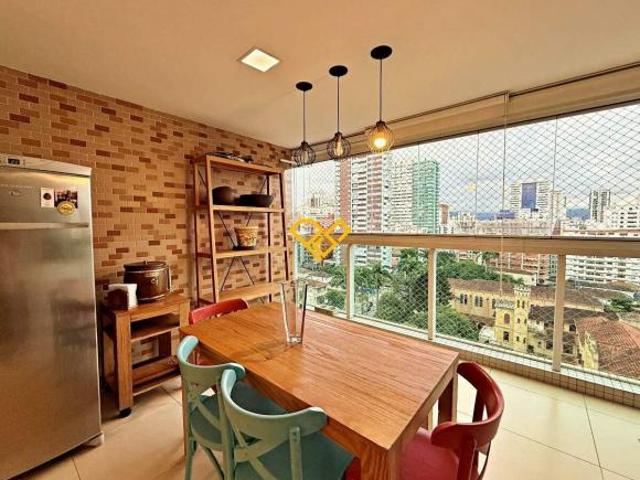Apartamento 3 quartos 1 suíte no Boqueirão, Santos/SP, 2 vagas e lazer completo