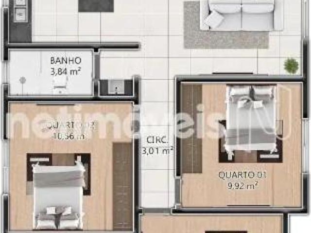 Apartamento 3 quartos com suíte, closet e 2 vagas à venda no Nazia Vespasiano!