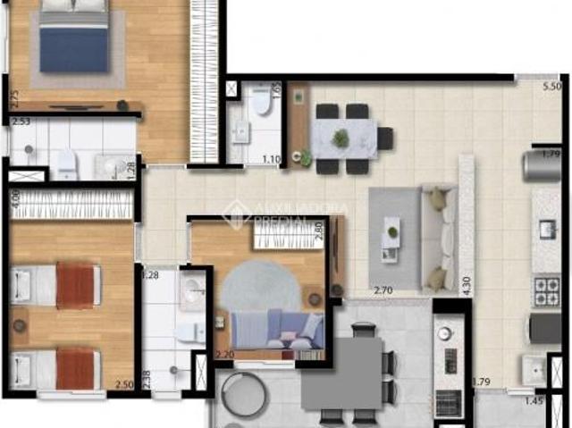Apartamento 3 quartos com 1 suite Casa Branca Santo André