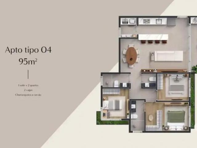 APARTAMENTO 3 QUARTOS À VENDA NO MERCÊS | 1 SUÍTE | SACADA COM CHURRASQUEIRA | HÁZ