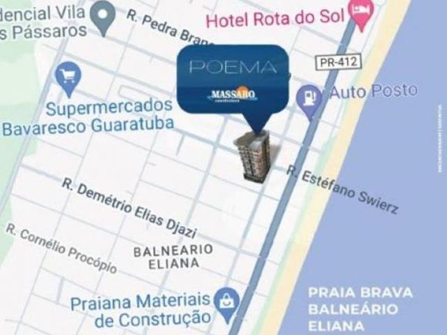 Apartamento 3 quartos e 1 garagem em Guaratuba a 100 metros do mar!