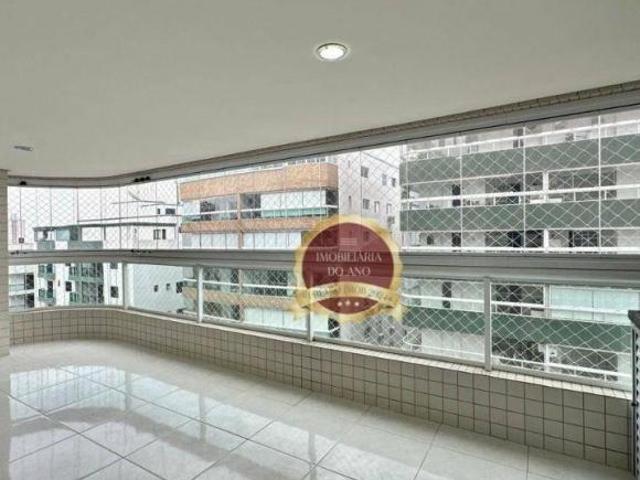 Apartamento 3 quartos mobiliado no Canto do Forte | Quadra da praia, 2 vagas, sacada gourmet e lazer