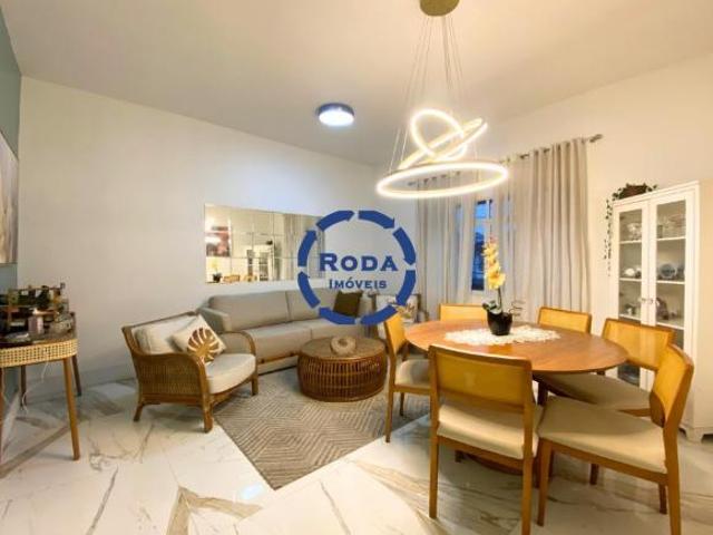 Apartamento 3 Quartos na Frente – Mobiliado, 103m², 1 Vaga em Santos/SP Campo Grande