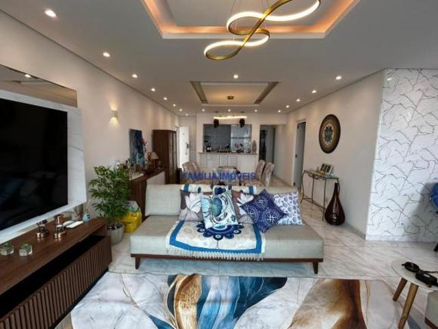 Apartamento 3 quartos sacada vista panorâmica Boqueirão Santos/SP