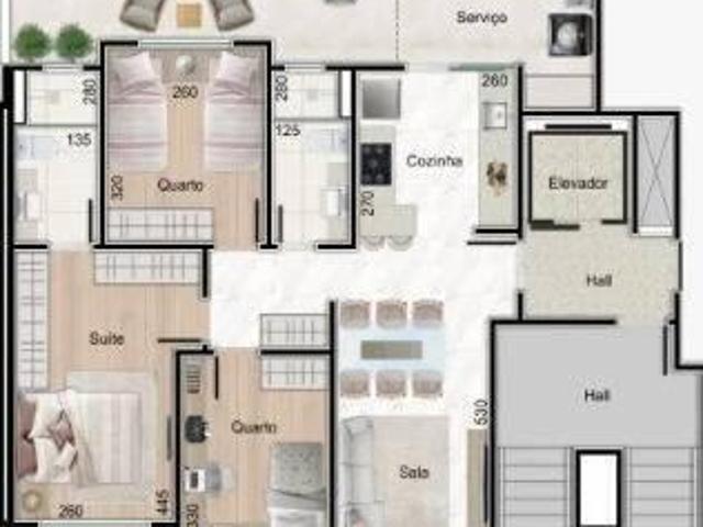 APARTAMENTO 3 QUARTOS SENDO UMA SUÍTE – BAIRRO AEROPORTO / BH