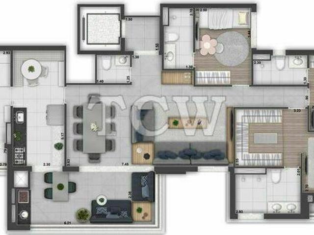 Apartamento 3 suítes