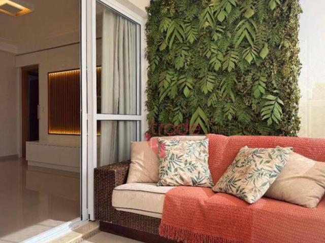 Apartamento 3 Suítes e 3 vagas à Venda – 123m², Andar Alto, Sacada Gourmet – Jardim Botânico, Ribeir