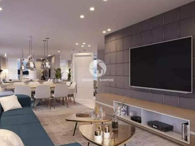 Apartamento 3 suítes e 3 vagas de garagem na Ponta da Praia Santos/SP