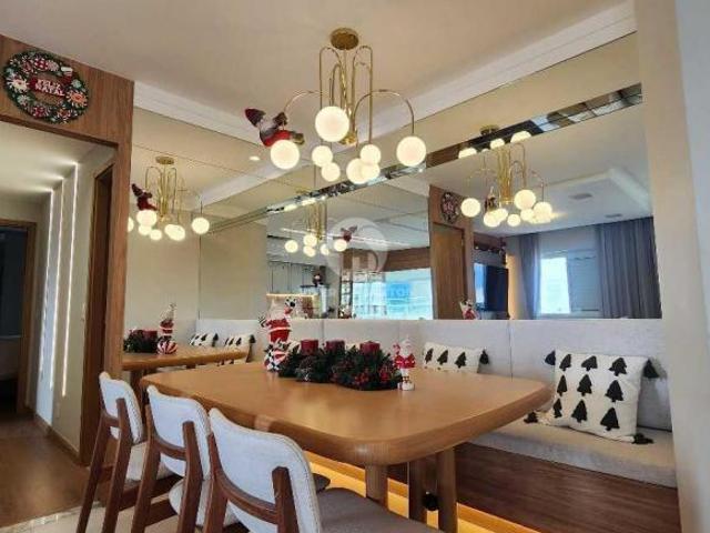 Apartamento 3 suítes PORTEIRA FECHADA com vista mar e varanda gourmet – Santos, Gonzaga, 2 vagas