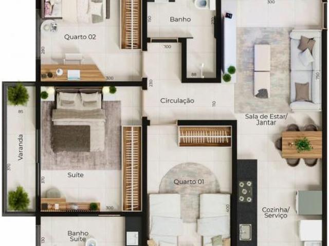 Apartamento, Tibery, Uberlândia, MG