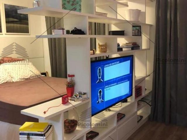 Apartamento tipo flat a venda no Luzes da Mooca, 52m², 1 suíte com closet, sala, cozinha americana