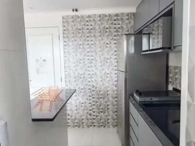 Apartamento tipo flat para locação mobiliado e equipado com 2 dormitórios 1 vaga ao lado da Bandeir