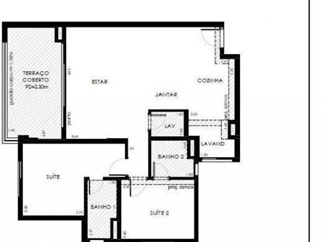 Apartamento tipo para venda em City América com 2 quartos, sendo 2 suítes, 88m²