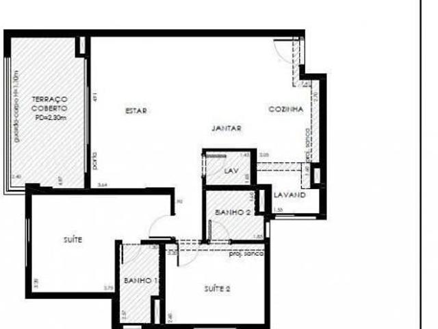 Apartamento tipo para venda em City América com 2 quartos, sendo 2 suítes, 88m²