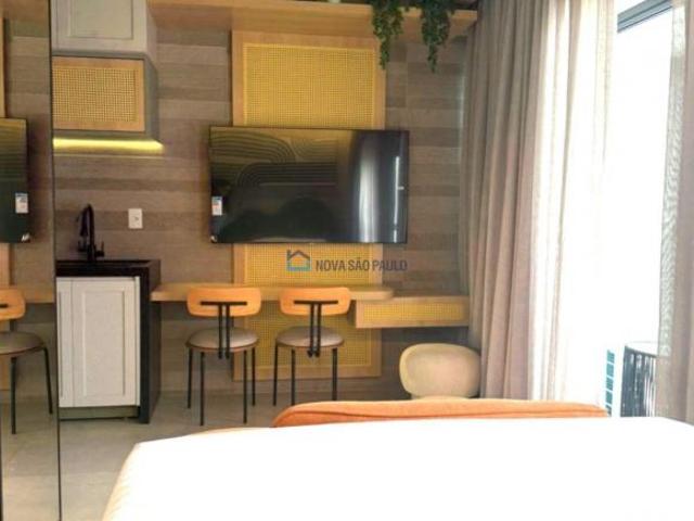 Apartamento tipo Studio mobiliado, novo, 1 quarto Brooklin Paulista