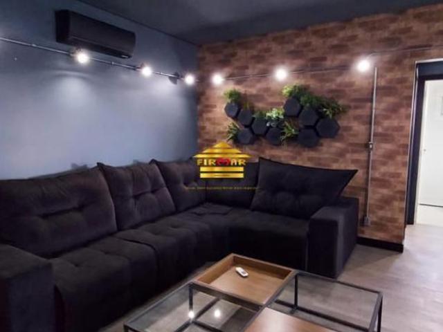 Apartamento todo mobiliado com terraço Scharlau