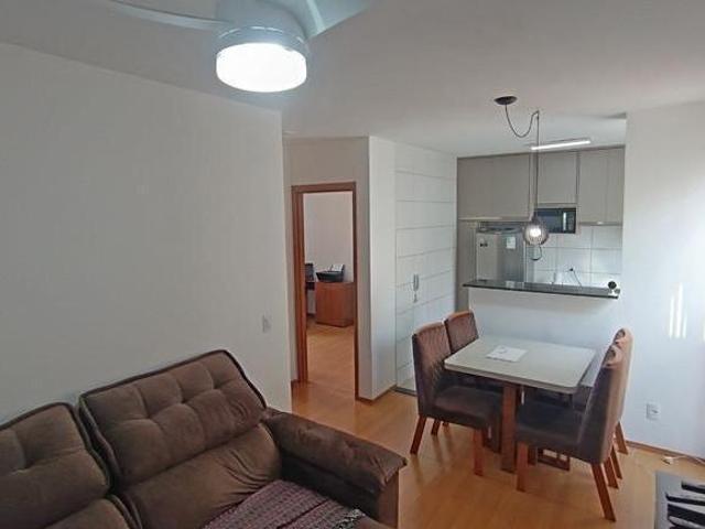 Apartamento todo mobiliado de 2 quartos e 1 vaga demarcada a venda