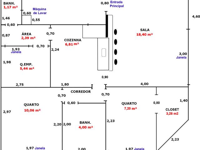 Apartamento todo reformado, entrar e morar
