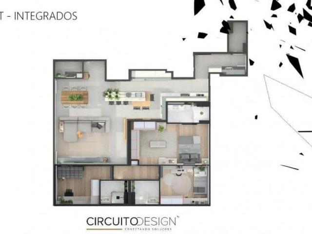Apartamento três suítes com 143 metros
