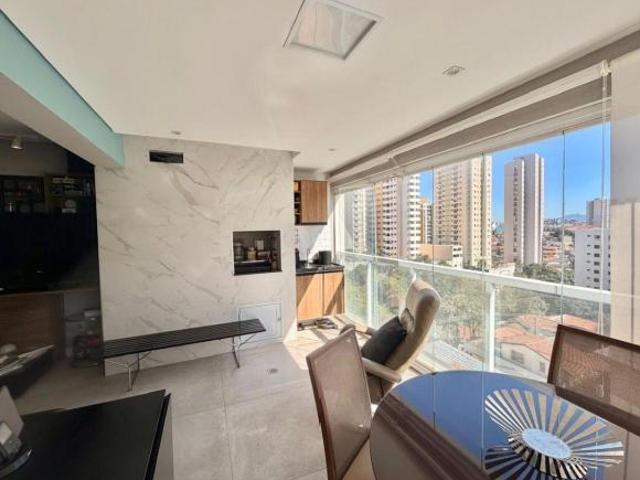 Apartamento varanda gourmet próximo da Av. Braz Leme 2 dormitórios 1 suíte e 1 vaga fixa 71 m