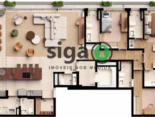 Apartamento à venta Alto de Pinheiros 4suítes 3 vagas Beach Tenis