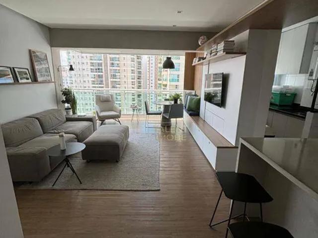 Apartamento com 1 dormitório à venda, 59 m² por R$ 1.200.000,00 Campo Belo São Paulo/SP
