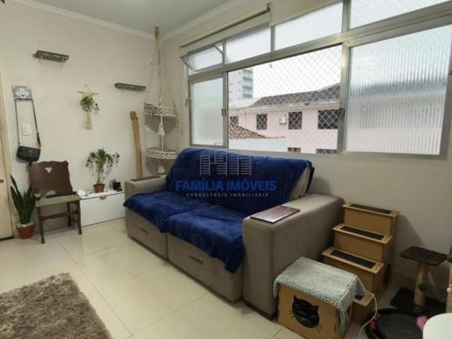 Apartamento venda 1 quarto garagem fechada Campo Grande Santos/SP