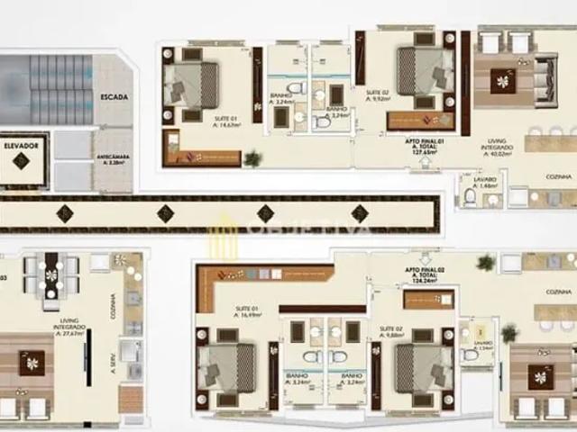 Apartamento à venda 2 Quartos 1 Suite 1 Vaga 97.46M² Centro Capão da Canoa RS | Maiara Martinello