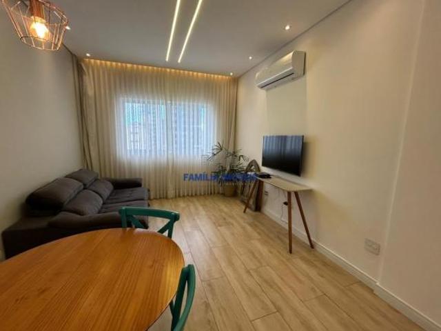 Apartamento venda 2 quartos mobiliado Ponta da Praia Santos/SP
