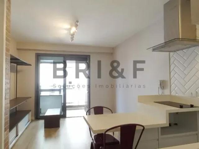 Apartamento à venda 37m², 1 suíte, 1 lavabo, varanda e 1 vaga. Brooklin/Cidade Monções