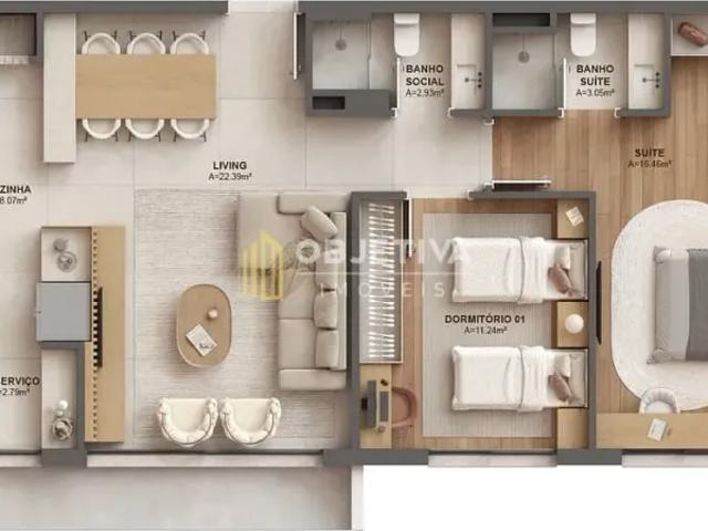 Apartamento à venda 3 Quartos 3 Suites 2 Vagas 129.21M² Menino Deus Porto Alegre RS | Nino 775