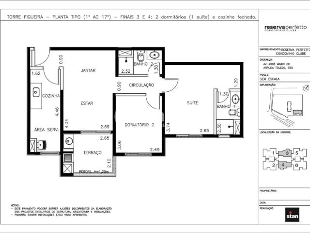 Apartamento à Venda Cond. Reserva Perfetto Cond. Club Jardim Aurélia Campinas/SP