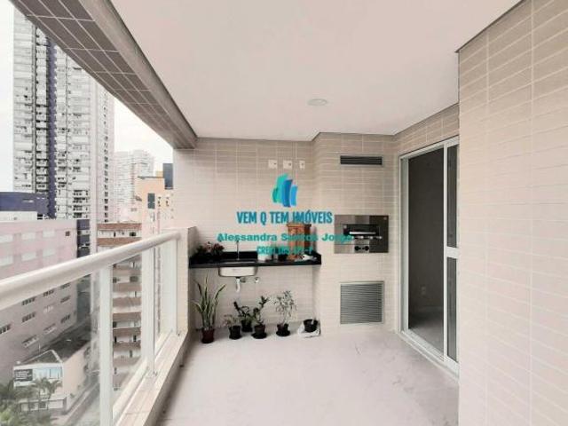 APARTAMENTO VENDA OU LOCAÇÃO 2 suítes, lavabo, alto padrão, Castell di Indaiá, Gonzaga em Santos SP