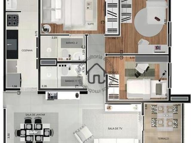 Apartamento venda Residencial Gran Paradiso em Vinhedo