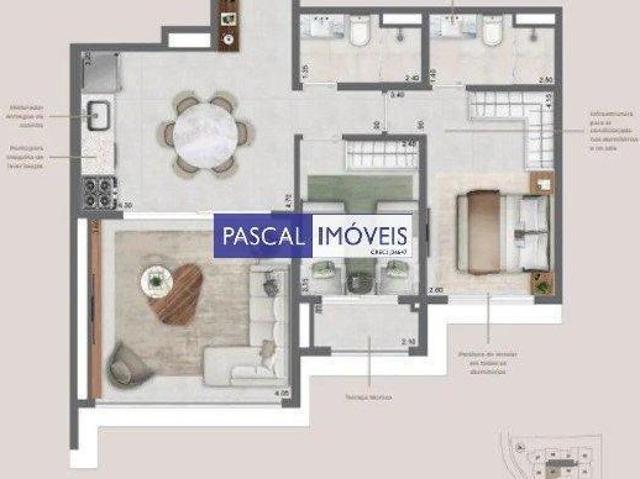 Apartamento Vila Mariana 2 Dormitórios 1 Vaga