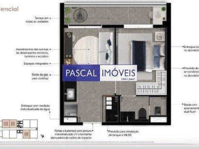 Apartamento Vila Olímpia 1 Suíte