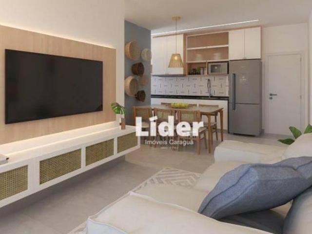 Apartamento Vista ao Mar 2 dorms. suíte e varanda gourmet. Lazer com piscina, sauna, salão de fe