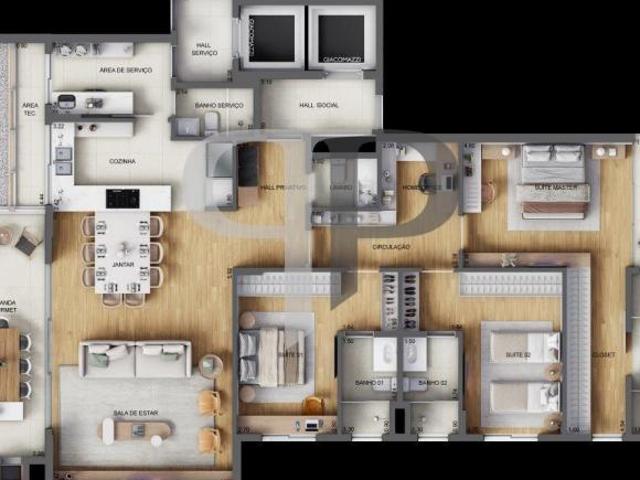 Apartamento Vista Golf permanente à venda, Alphaville Graciosa, PINHAIS PR