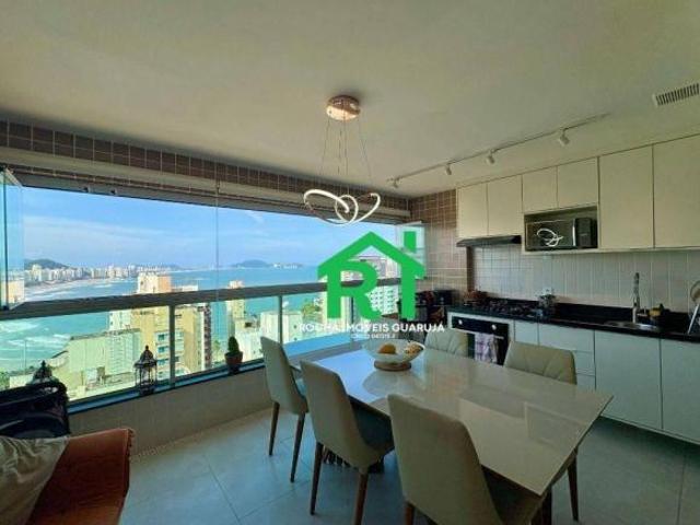 Apartamento Vista Mar, 3 Quartos 1 suíte, 2 Vagas, Lazer, à venda em Jardim Astúrias, Guarujá