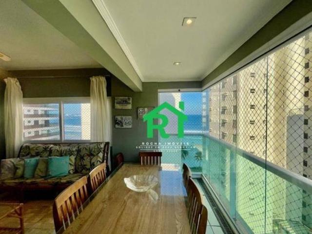 Apartamento Vista Mar, 3 Suítes, 2 Vagas e Lazer, à venda em Jardim Astúrias, Guarujá