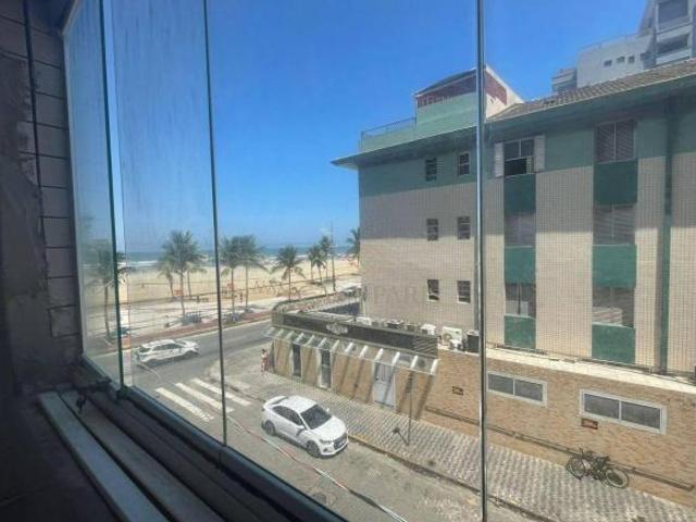 Apartamento VISTA MAR com 1 dormitório à venda, 57 m² por R$ 265.000 Aviação Praia Grande/SP