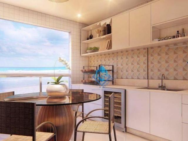 Apartamento vista mar com 2 dormitórios à venda, 71 m² por R$ 460.000 Caiçara Praia Grande/SP