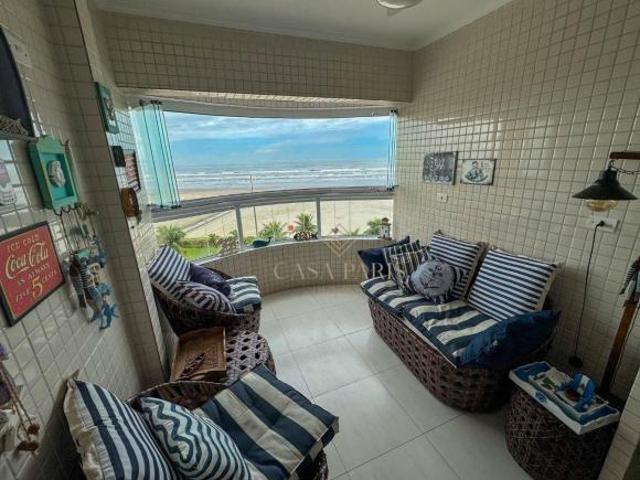Apartamento VISTA MAR com 2 dormitórios à venda, 80 m² por R$ 550.000 Caiçara Praia Grande/SP