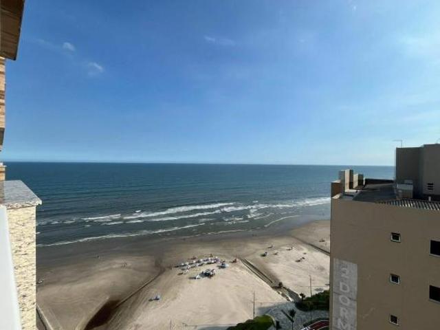 Apartamento à venda no Caiçara Praia Grande com vista mar, varanda gourmet e 2 vagas