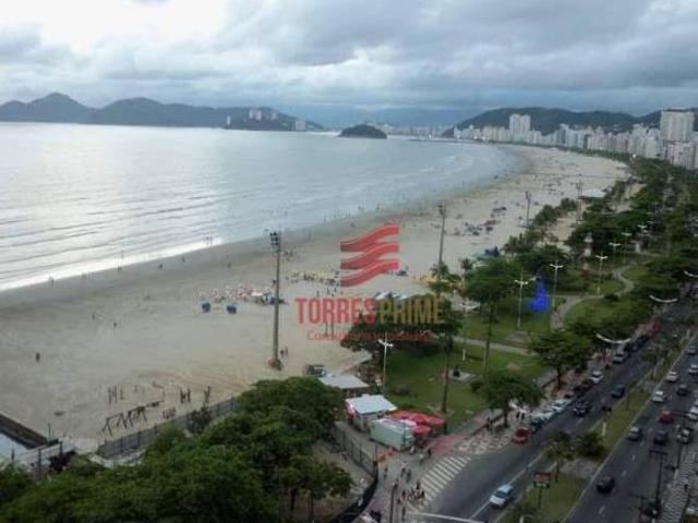 Apartamento Vista Mar com 2 dormitórios à venda, 130 m² por R$ 1.330.000 Embaré Santos/SP