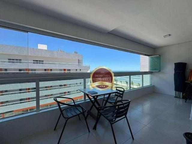 Apartamento vista Mar com 2 dormitórios sendo 1 suíte e condomínio lazer completo